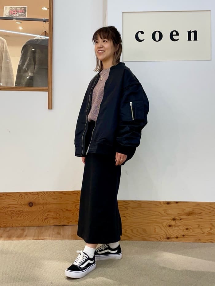 coenの2WAY中綿MA-1を使ったコーディネート | Rakuten Fashion(楽天ファッション／旧楽天ブランドアベニュー)3328217