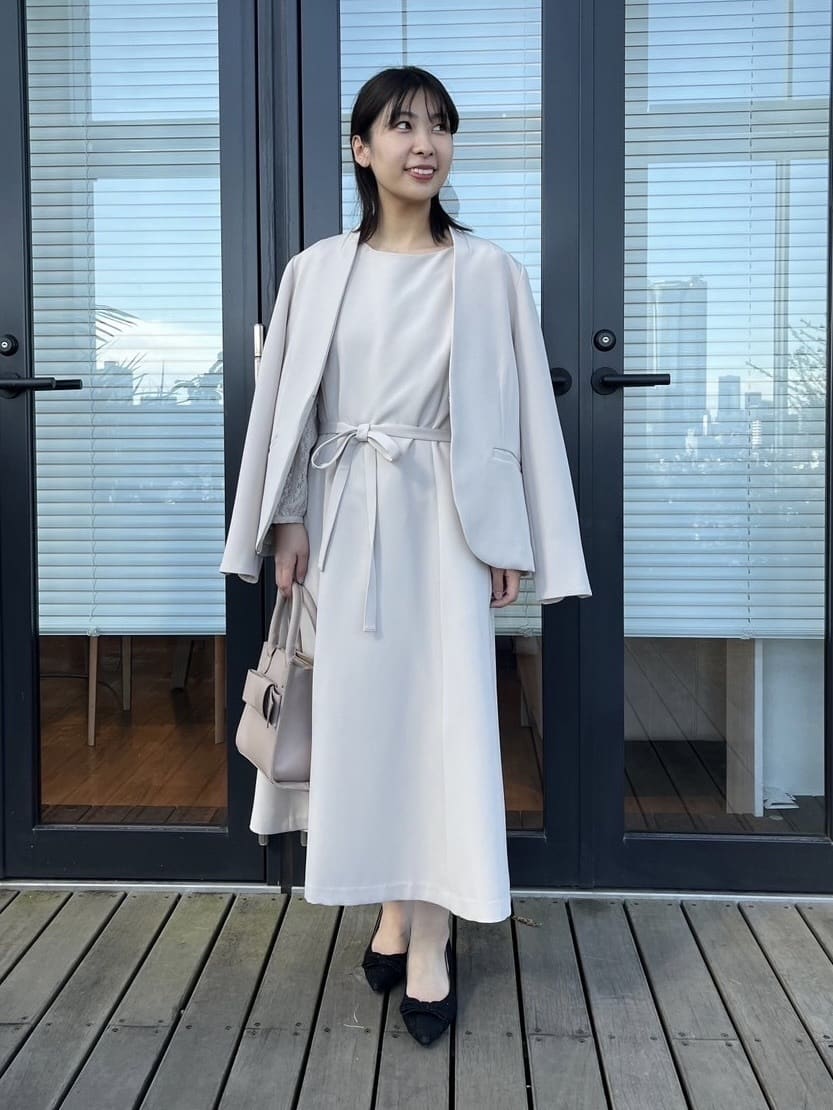 Couture Broochの【セレモニーシーン・おでかけにも】袖レースAラインワンピースを使ったコーディネート | Rakuten ...
