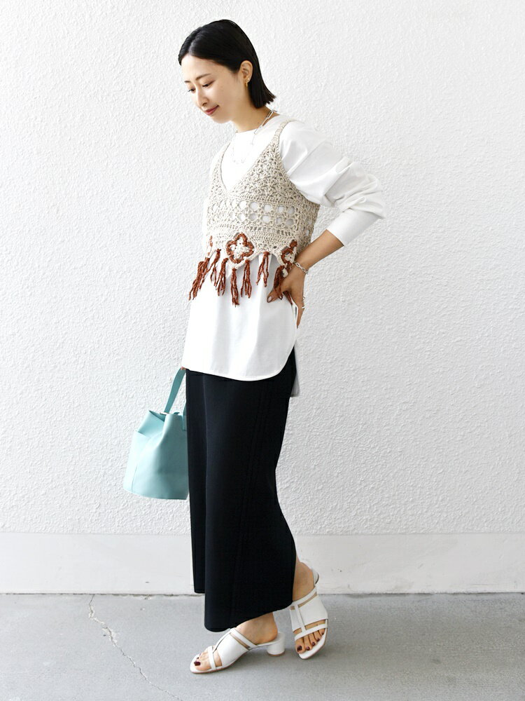 シップス（SHIPS）/LOGAN KNITTING MILLS:〈手洗い可能〉モール ビスチェ シップス SHIPS LOGAN KNITTING MILLS:〈手洗い可能〉モール ビスチェ