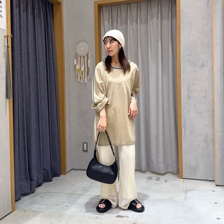 CIAOPANIC TYPYの配色ラインシアーチュニックを使ったコーディネート | Rakuten Fashion(楽天ファッション／旧楽天 ...