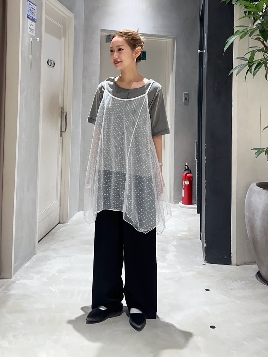 CIAOPANIC TYPYのシアーフロッキービンテージ加工半袖トップスを使ったコーディネート | Rakuten Fashion(楽天 ...