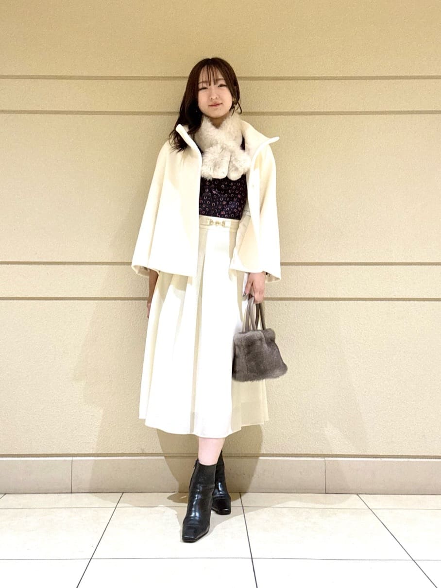 ANAYIのウールビーバーショートコートを使ったコーディネート | Rakuten Fashion(楽天ファッション／旧楽天ブランドアベニュー)6474543